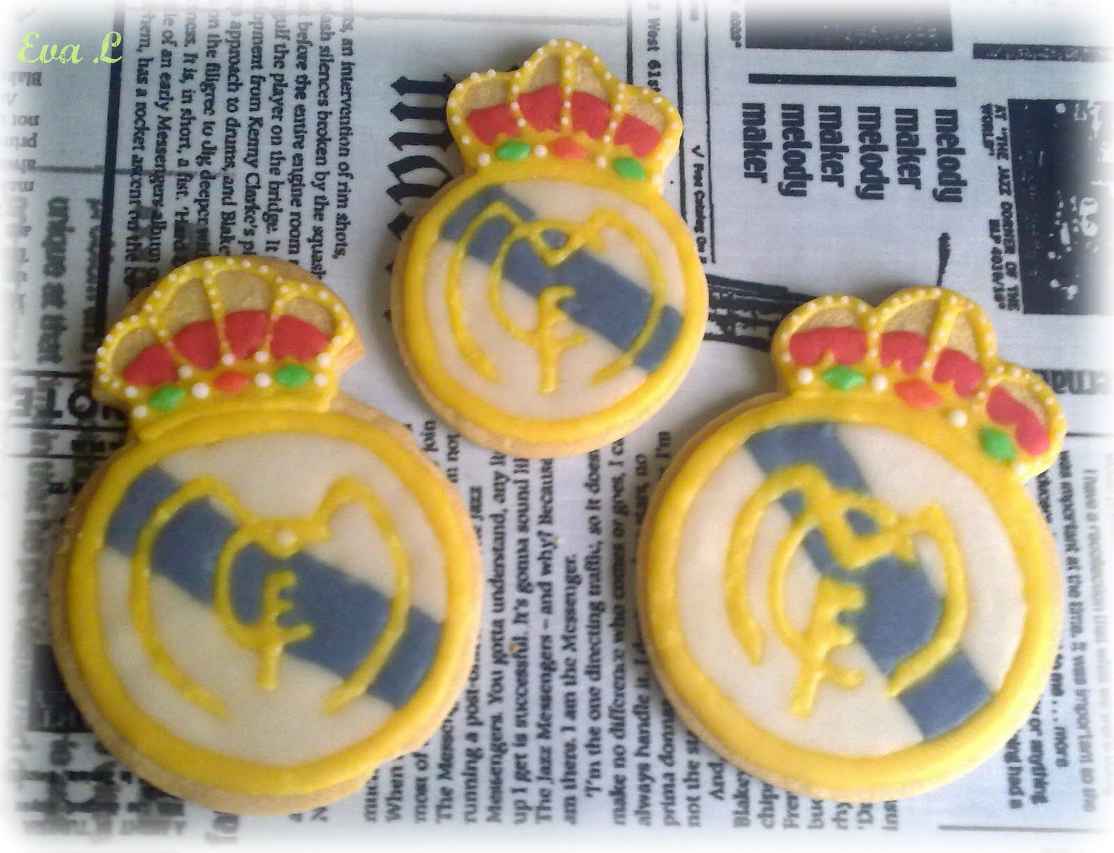 EvaLestaprendiendo: GALLETAS REAL MADRID