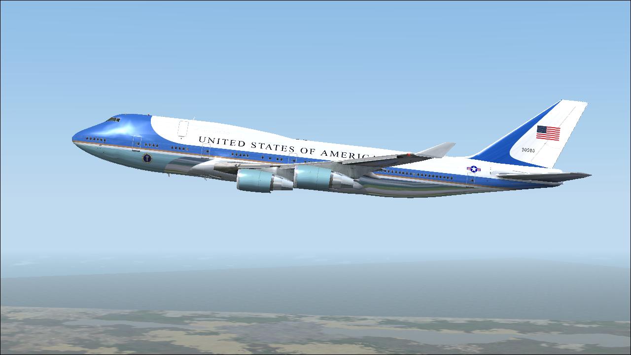 .:FS PRO BRASIL SERVER:.: FS2004 - TEXTURA AIR FORCE ONE 747-400 PMDG