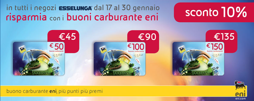 Sconto 10% sulla benzina con Eni ed Esselunga | LateAtBlog