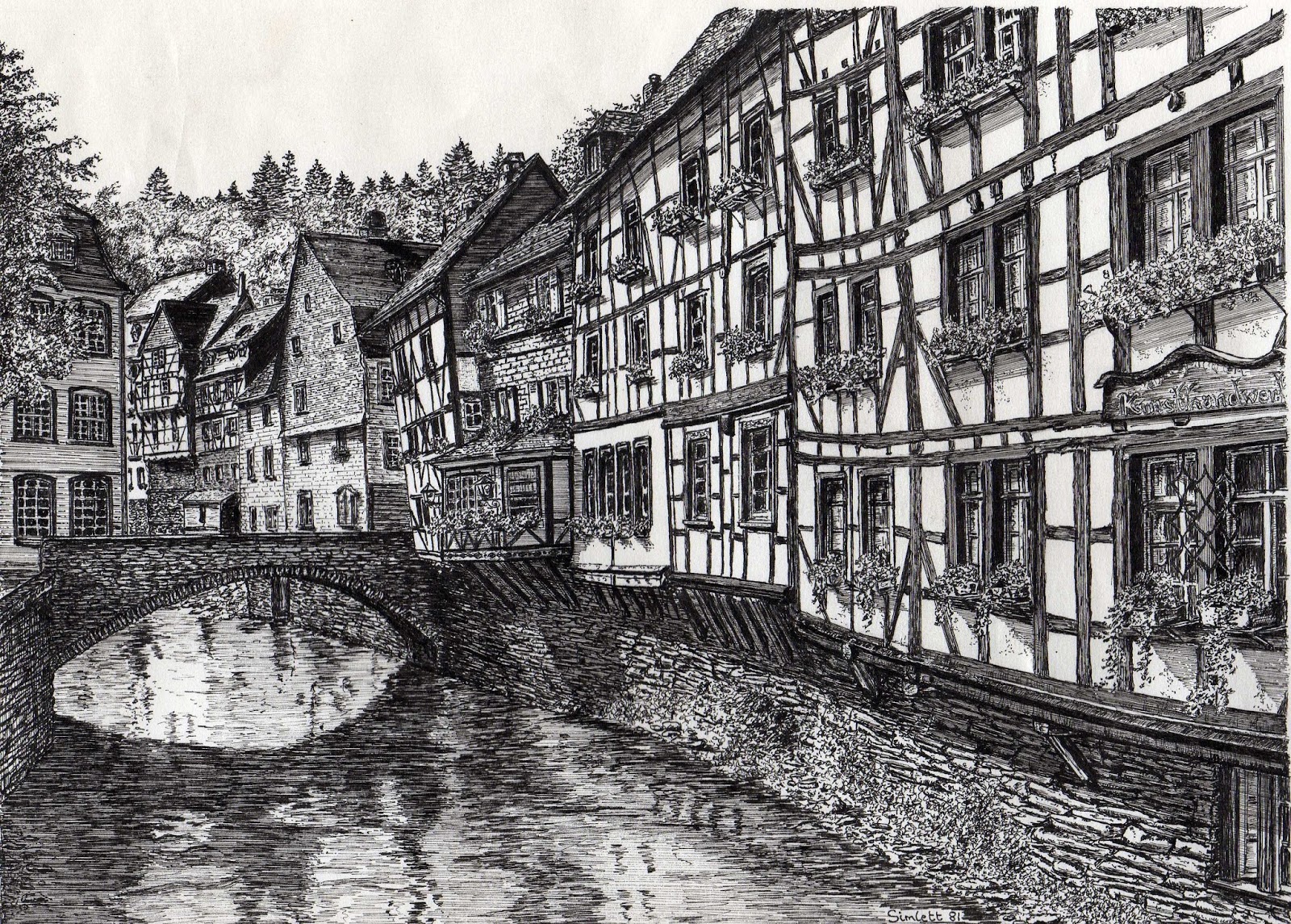 John Simlett Pen & Ink Gallery: 2017