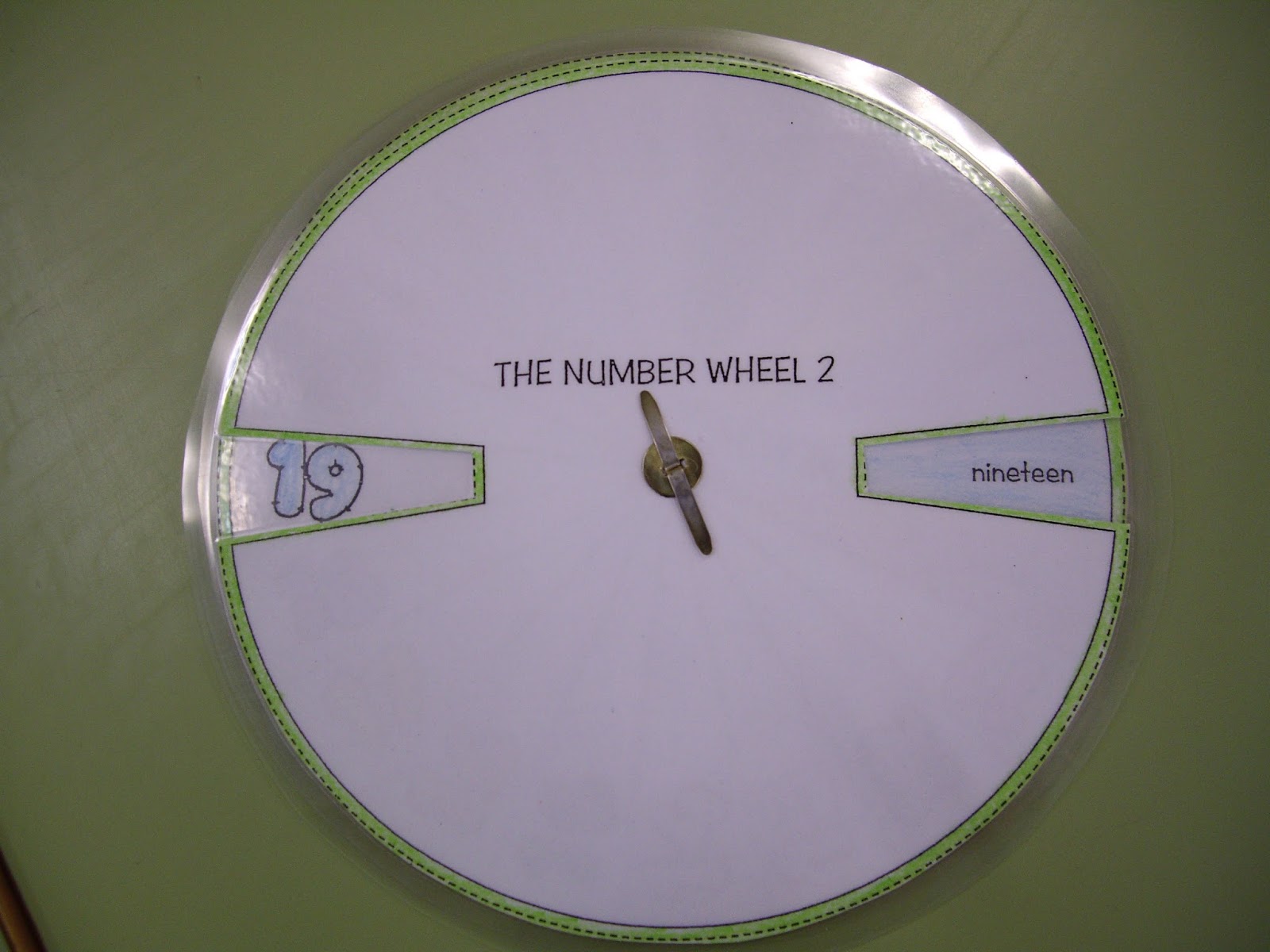 LEARNING TOGETHER: Treasure Box 2: VII The numbers wheel.