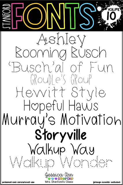 Fonts Perfect for Teachers, Classrooms, and Silhouette Projects! | Mrs ...