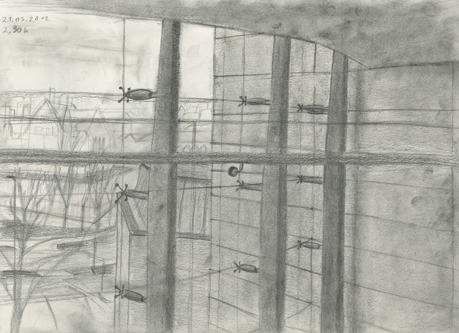 Observational Drawing 2: Week 9 - Landscapes - Modern Architecture