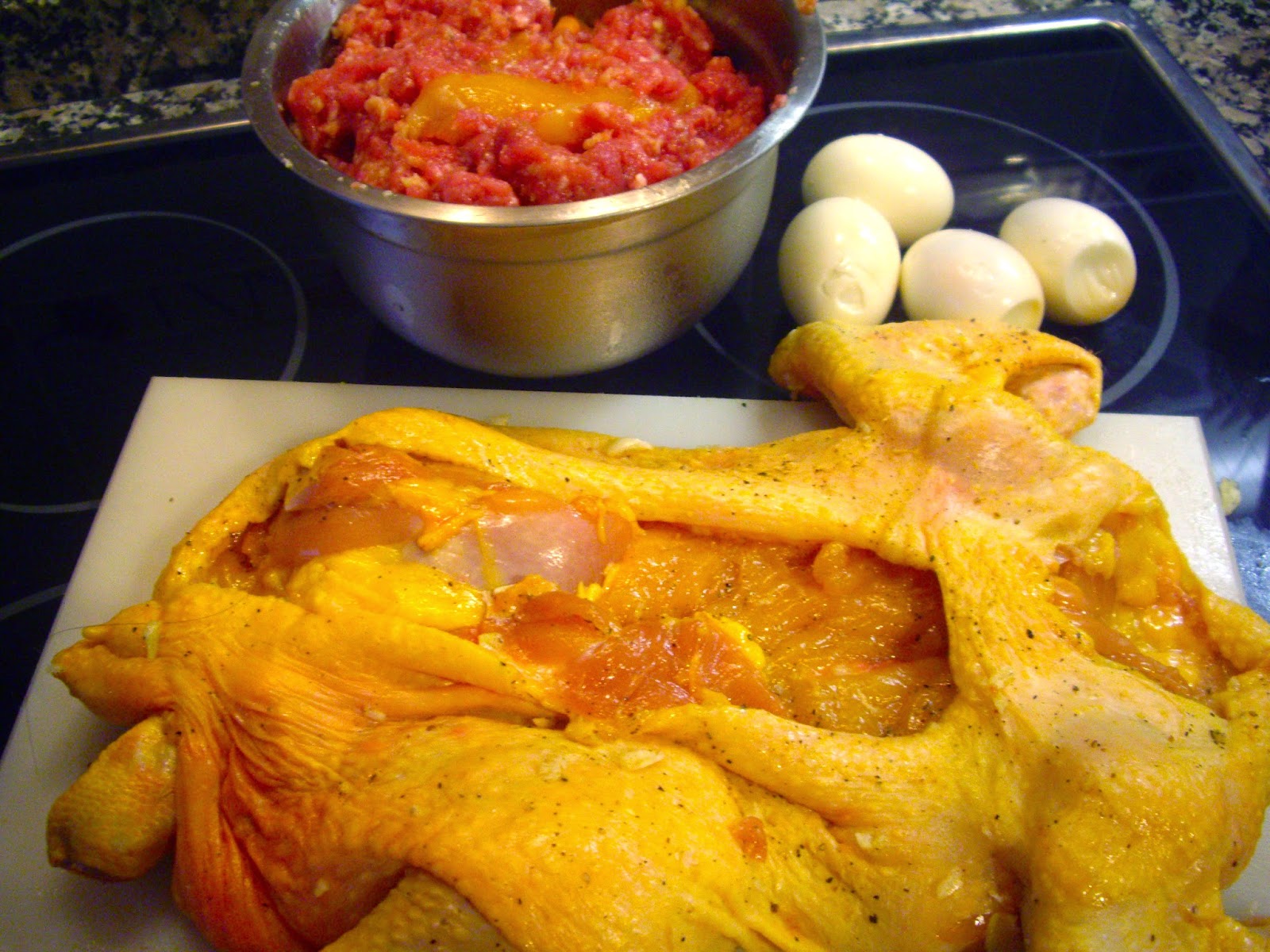 Harinaygasolina: PLATO DE FIESTA: POLLO RELLENO.