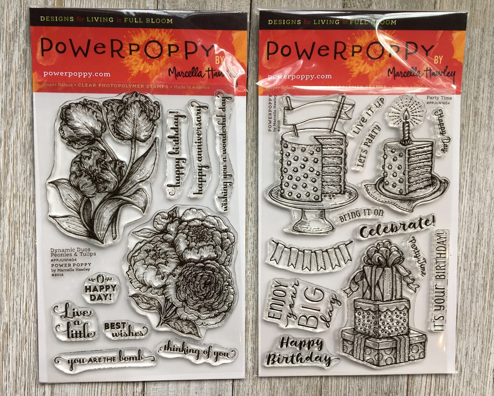 Let's Make A Card!: Power Poppy Stamps