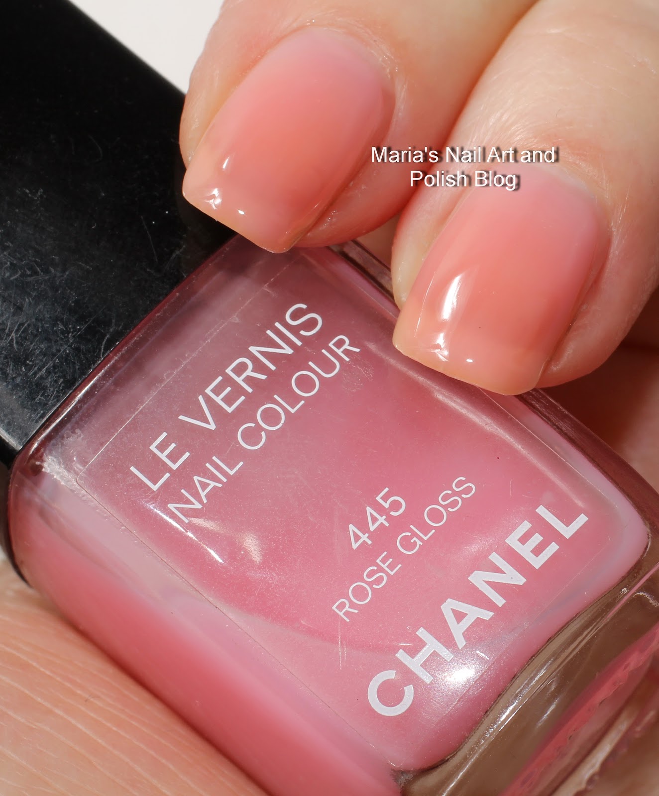 Marias Nail Art and Polish Blog: Chanel Rose Gloss 445 swatches