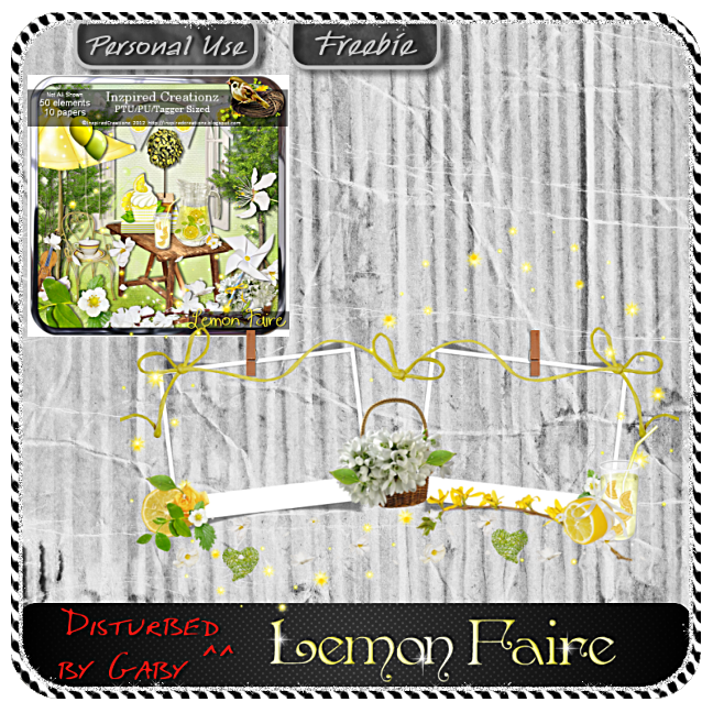 Disturbed PSP tutorials: Cluster Frames: Lemon Faire