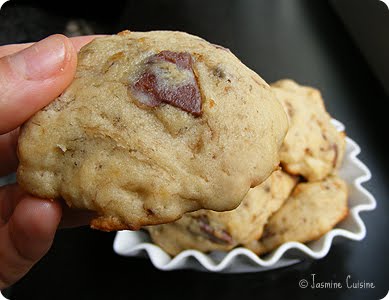 Biscuits aux bananes et morceaux de chocolat - Jasmine Cuisine