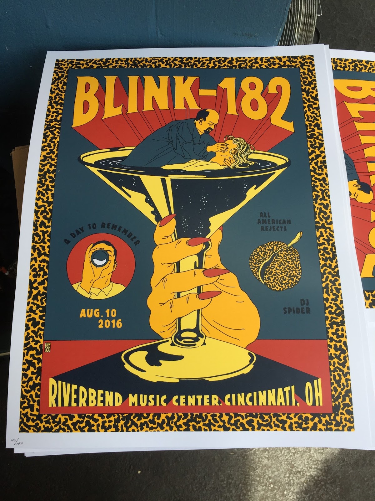 INSIDE THE ROCK POSTER FRAME BLOG: Blink 182 Posters By John Fellows ...