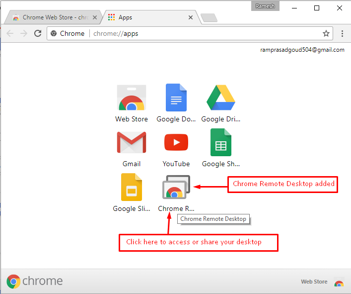 CHROME REMOTE DESKTOP - RAMESH'S BLOG