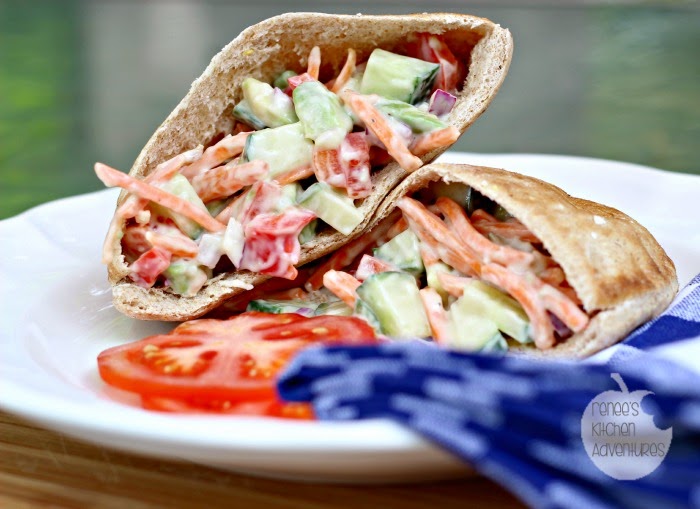 Stuffed Veggie Pitas | Renee's Kitchen Adventures