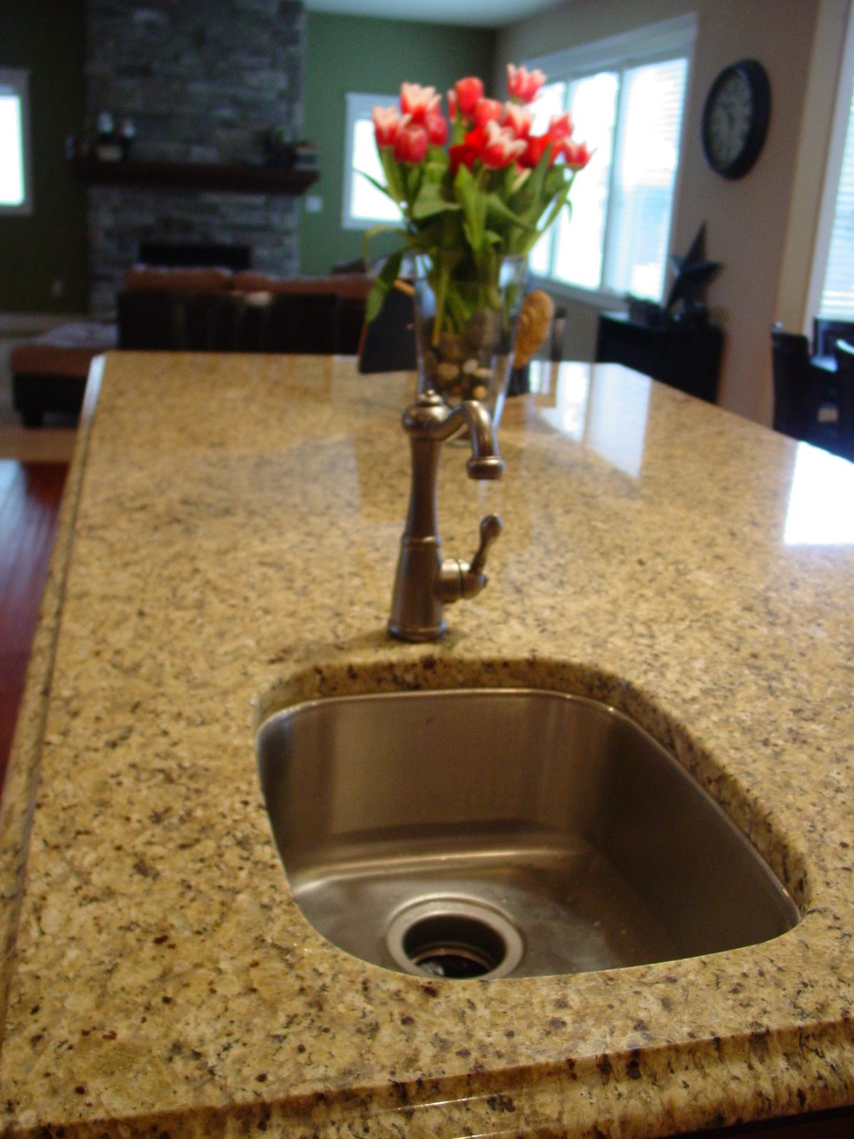 Large Kitchen with Cherry Cabinets