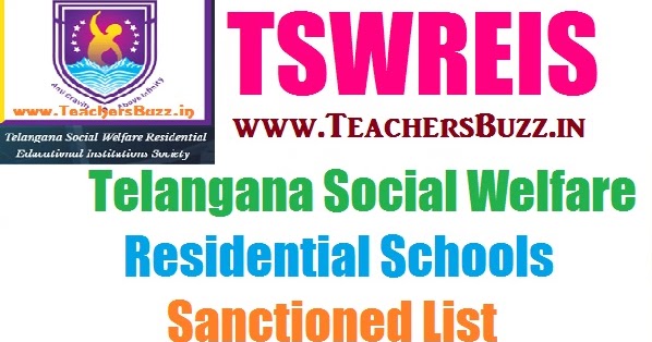 TSWREIS TS Social welfare Residential Schools Sanctioned list ...