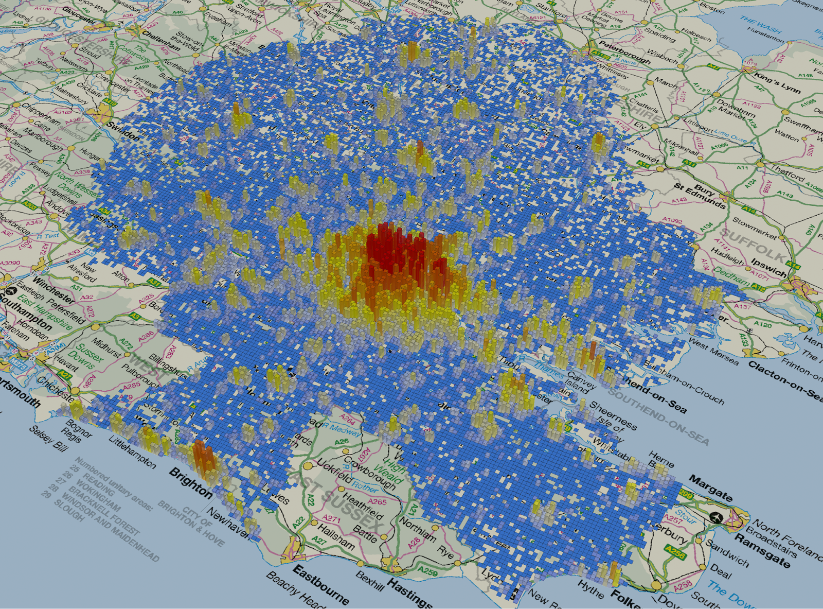 Stats, Maps n Pix: London+ (or, another way of looking at London)