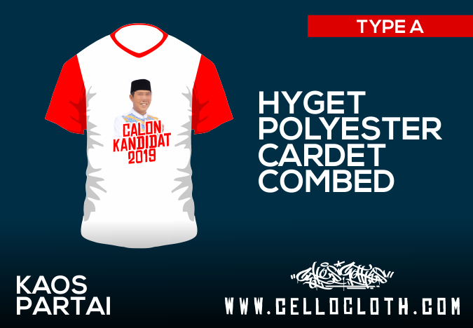 Harga Sablon Kaos Partai Bahan Hyget dan Polyester | Sablon Kaos Online