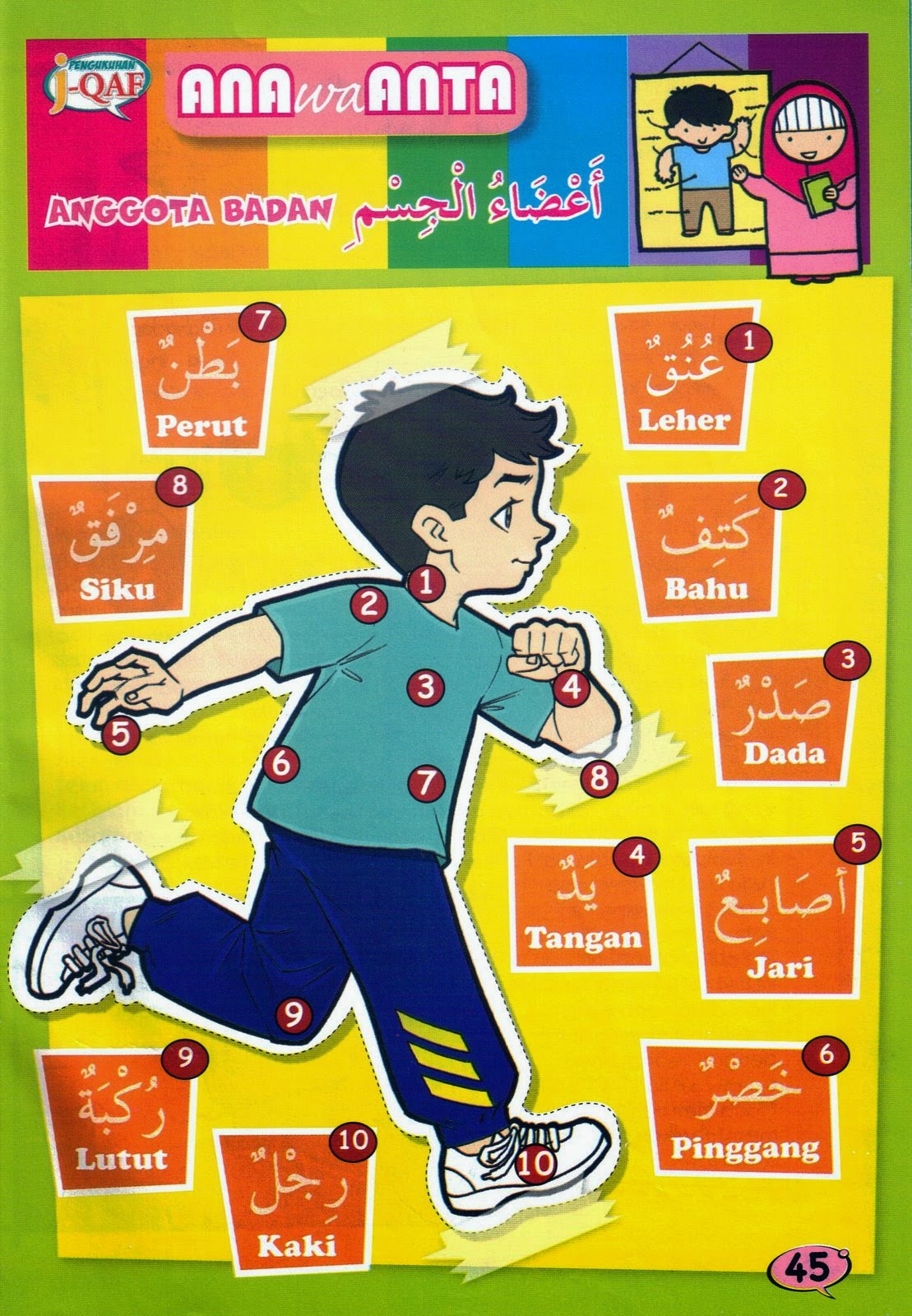 Bahasa Arab Anggota Badan Worksheet Gambaran - Riset Bahasa Arab Anggota Badan Worksheet Gambaran - Riset