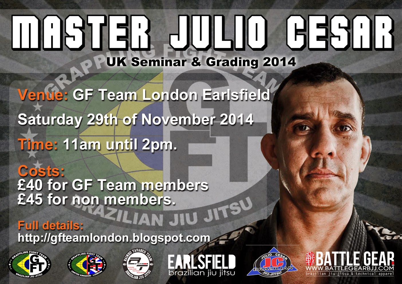 October 2014 ~ GFTEAM (Grappling Fight Team) Brazilian Jiu Jitsu London UK
