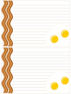 Don't Eat the Paste: Eggs and Bacon Recipe Cards