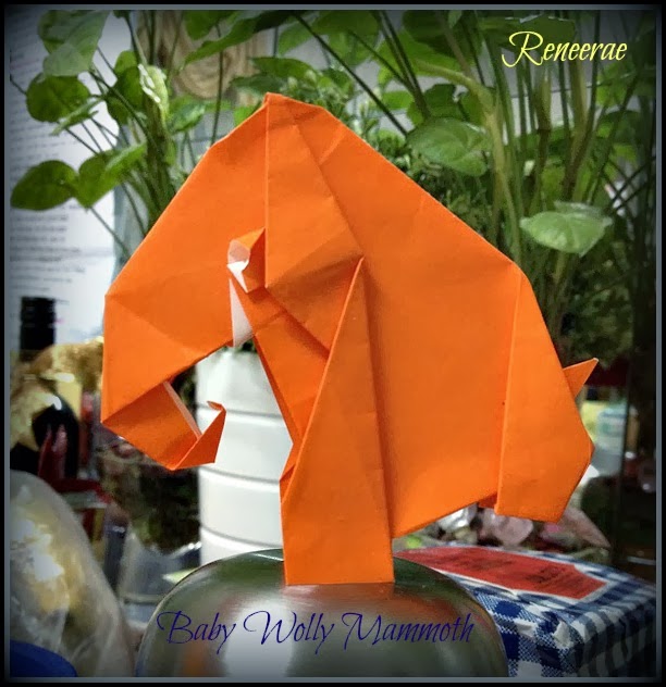 Life's Simple Pleasure: Origami Design - Baby Wolly Mammoth Elephant ...