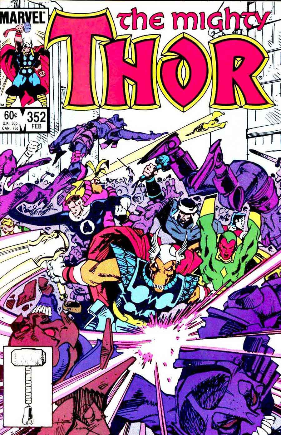 Thor #352 - Walt Simonson art & cover - Pencil Ink