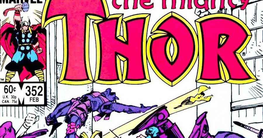 Thor #352 - Walt Simonson art & cover - Pencil Ink