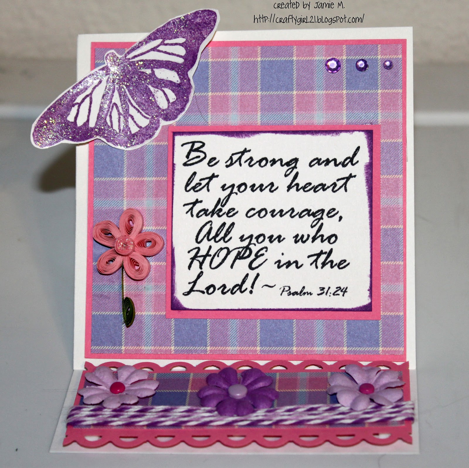 Crafty Girl 21!: Inspired Stamps Easel Card