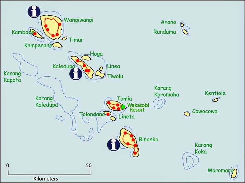 INDONESIAISME: Maps of Wakatobi Islands