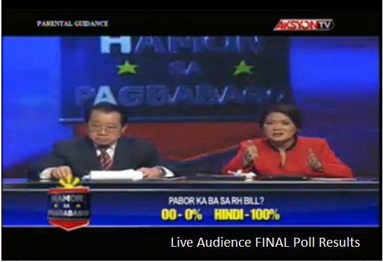 The Catholic Position on the RH Law: Pro-lifers win the TV5 RH bill debate