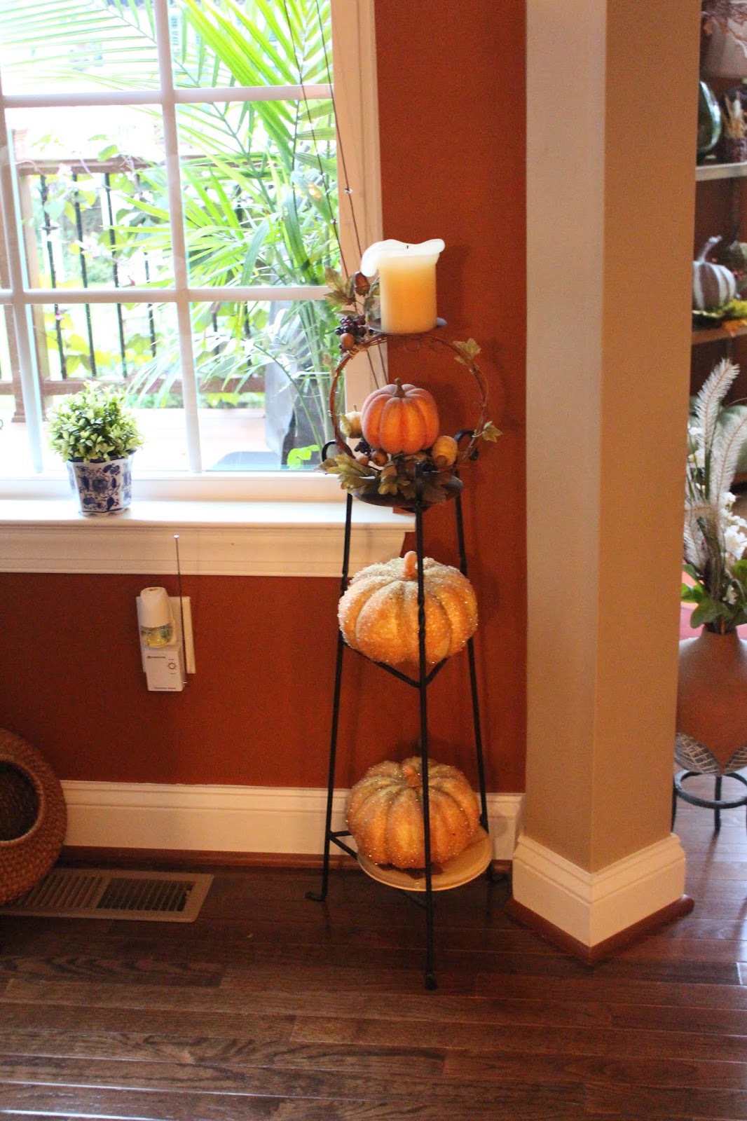 Designs by Pinky: The Colors of Fall Living Room Tour