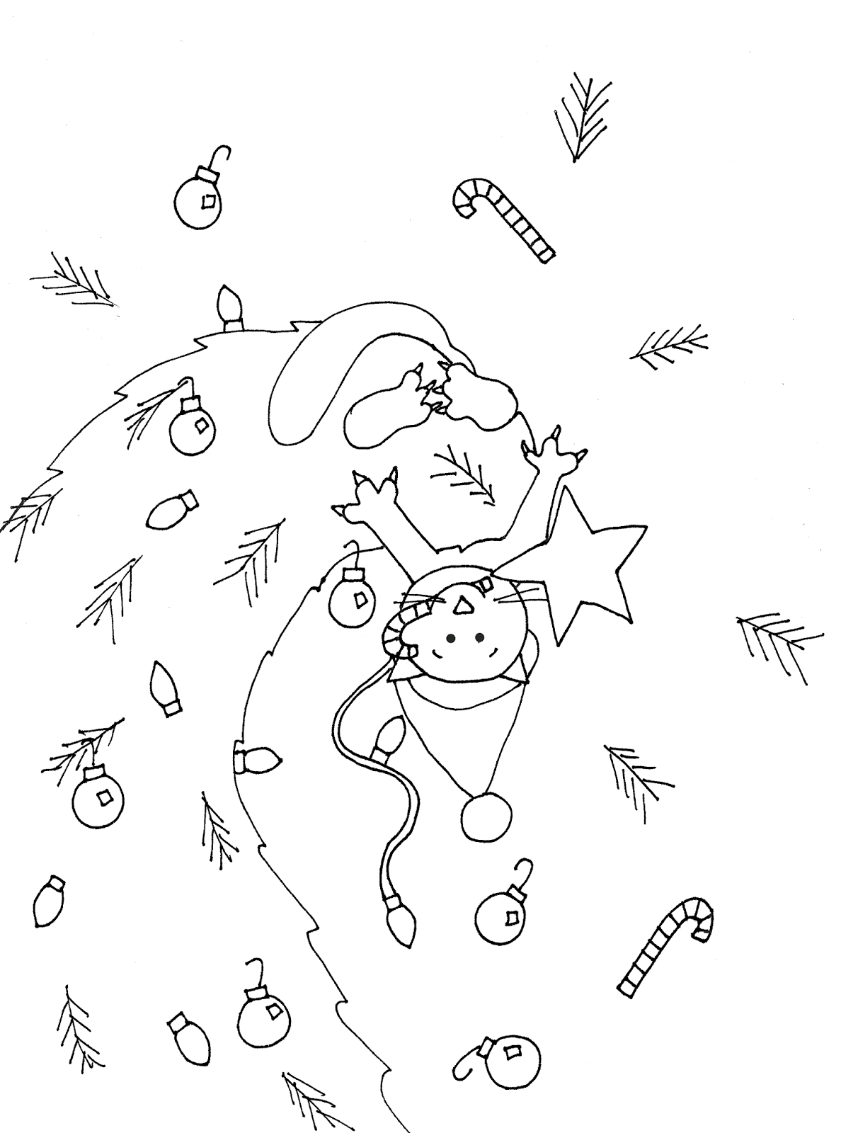 Free Dearie Dolls Digi Stamps Naughty Kitty