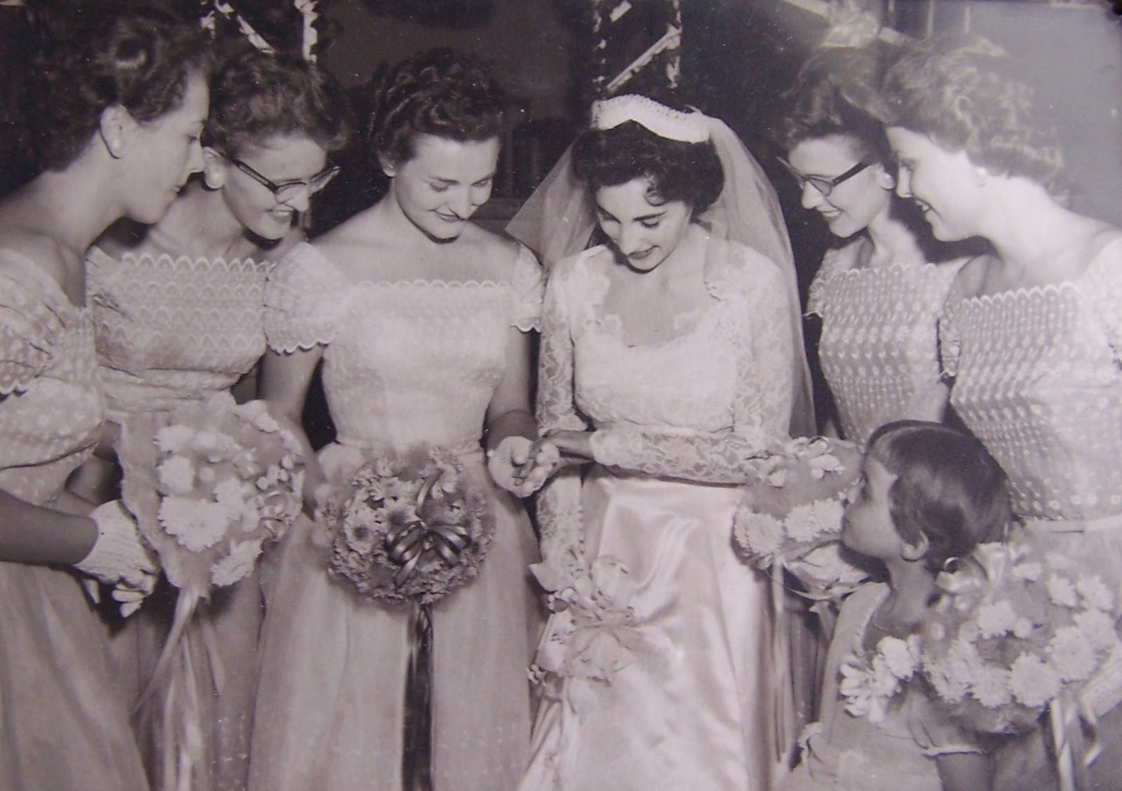 Baby Girl's Observations: Me - A flower girl? Reminiscing with old photos