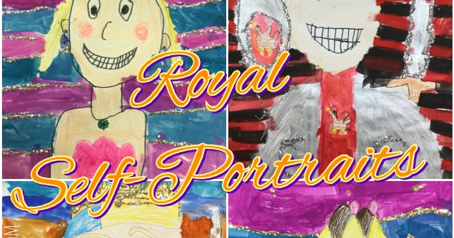 The Artsy Fartsy Art Room: Royal Self-Portraits with 1st Grade