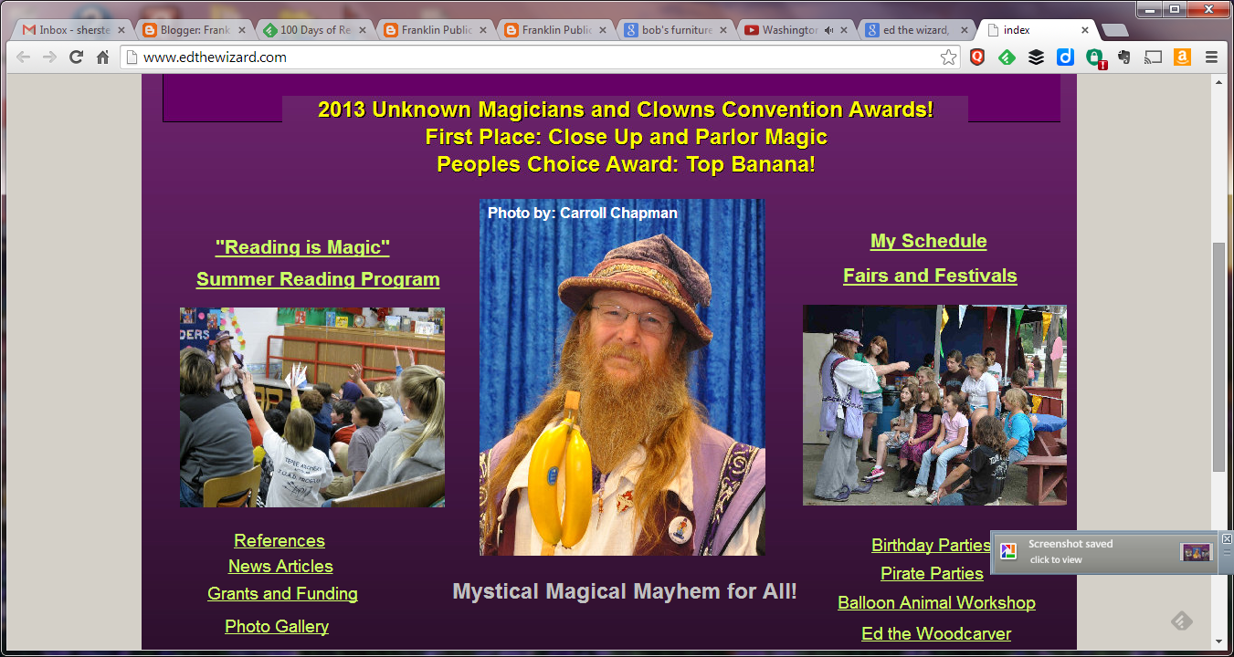 Franklin Matters: Franklin Library: "Reading is Magic"