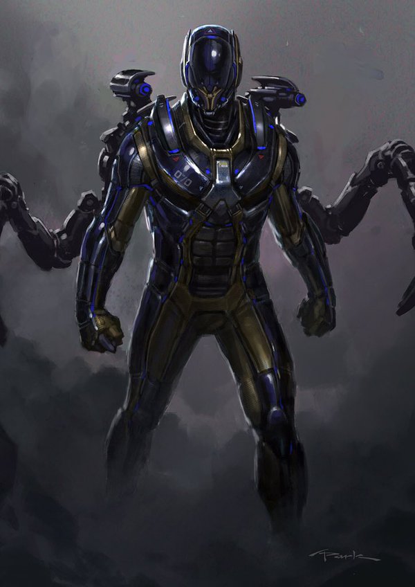 Brilliant Unused "Ant-Man" Yellowjacket Designs by Andy Park « Film Sketchr