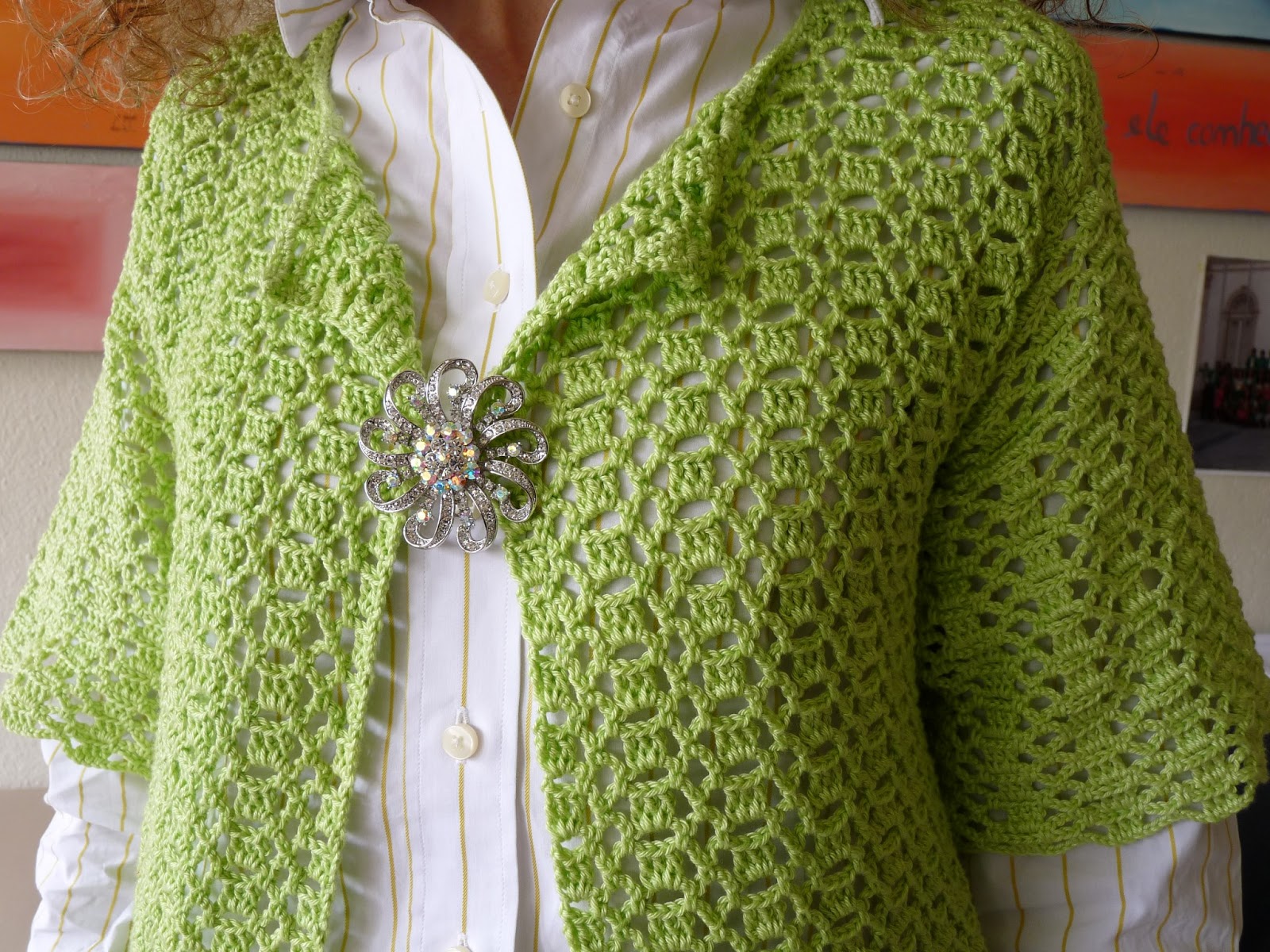 AS SURPRESAS DA CRIS: Casaco em crochet