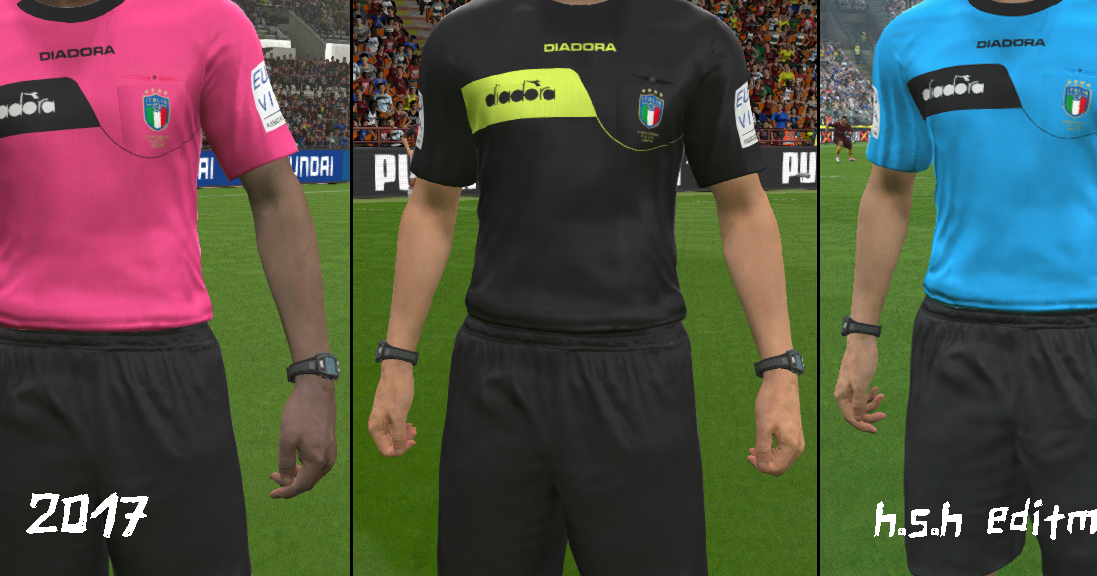 Serie A Kits Referee 18-19 PES 2017