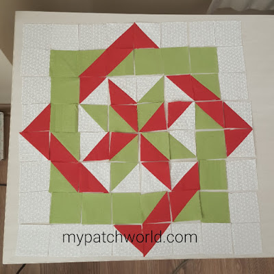 labyrinth quilt block pattern tutorial | All about patchwork and quilting