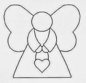 navidad con patrones: angelitos para el arbol