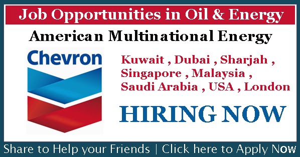 Chevron Corporation Releases Massive Openings For Freshers/Experiences ...