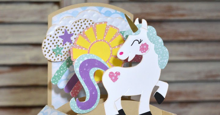 SVG Attic Blog: Magical Unicorn Box Card with Beth