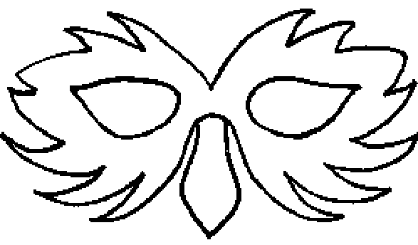 MASTI de colorat pentru carnaval :: Fise de lucru - gradinita si scoala