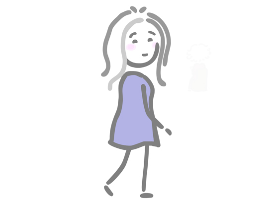 The Animated Woman: Turning invisible.