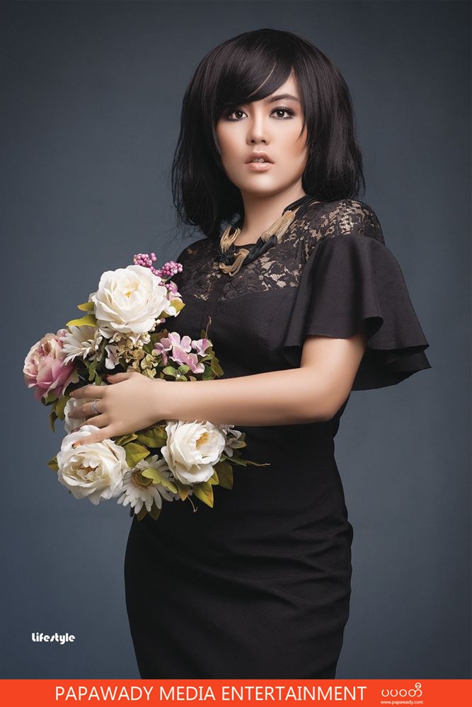 Soe Pyae Thazin Red and Black Outfit Dress Fashion Style in Life Style ...