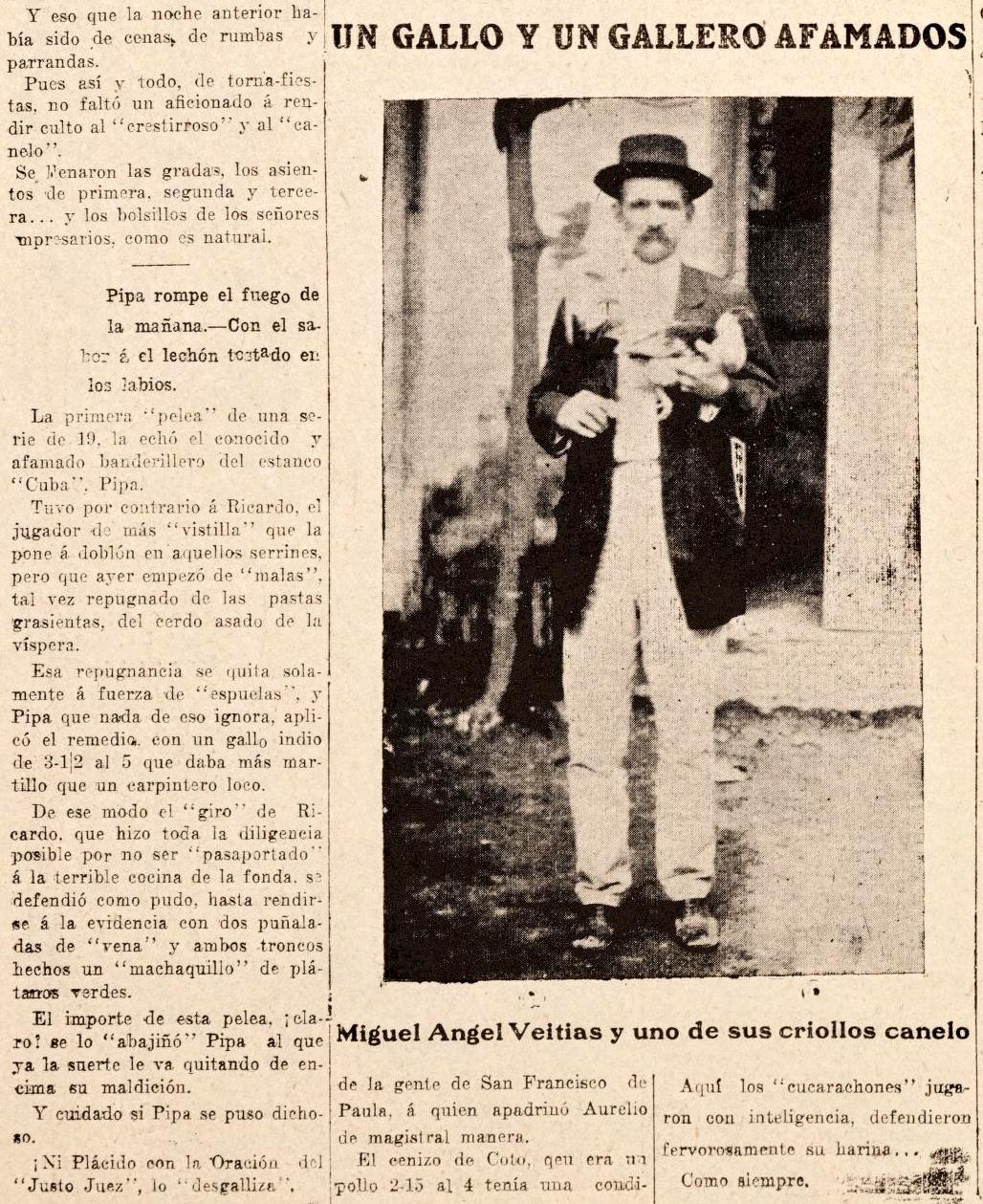 Hojas De Prensa Para La Historia De Cuba Cuando Las Peleas De Gallos