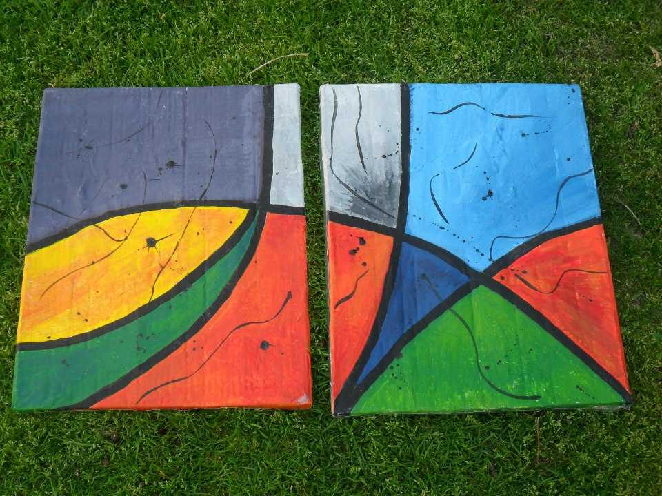 cosas de hermanas (artesanías y reciclado de objetos): 5- Cuadros con ...