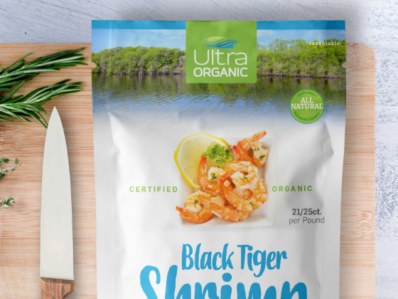 Ultra Organic Shrimp – Packaging Of The World