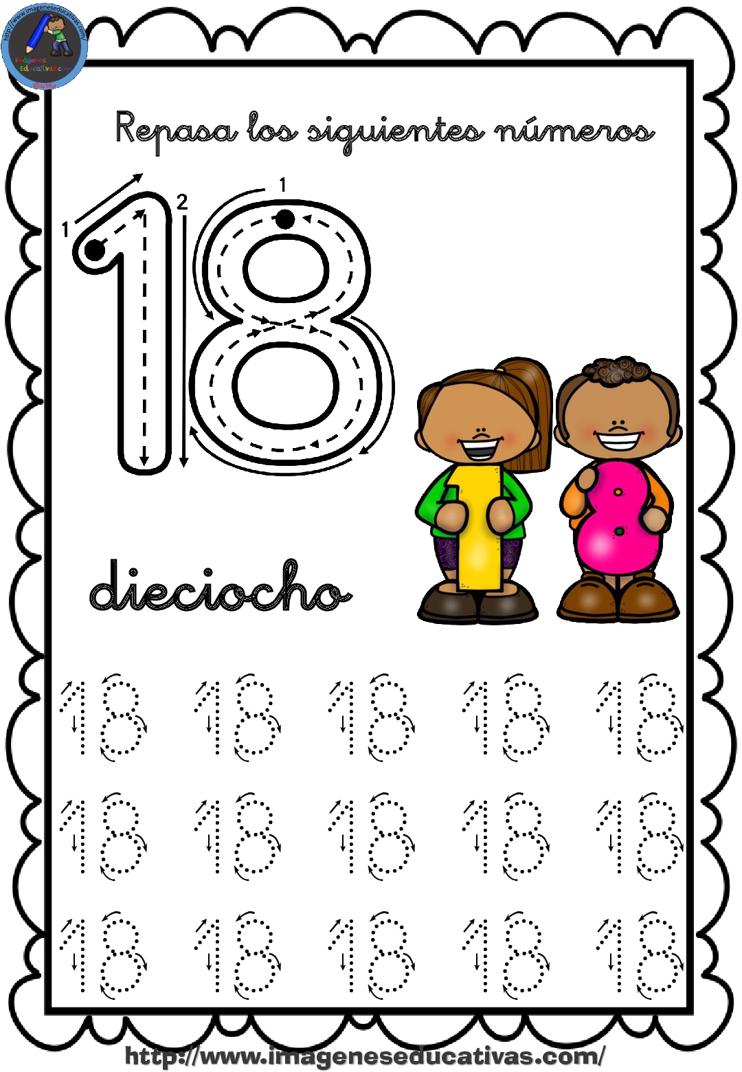 RECURSOS Y ACTIVIDADES PARA EDUCACIÓN INFANTIL: TRAZO Y CÁLCULO NÚMEROS ...