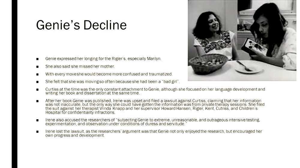 Linguistic development of Genie