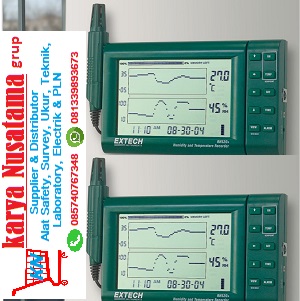 Jual Humidity+Temperature Chart Recorder Extech RH 520A di Surabaya ...