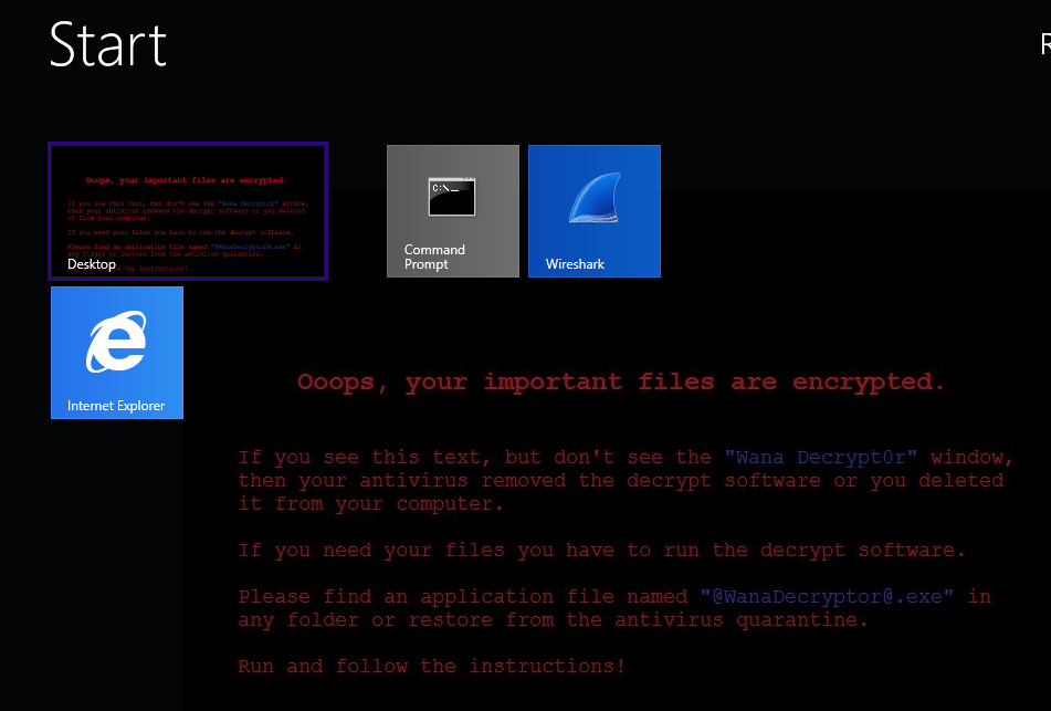 Wanna Cry Ransomware Quick Analysis
